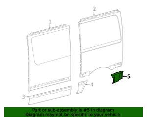 2019-2023 Mercedes-Benz Wheelhouse Panel 9076370800 | MB Parts Center