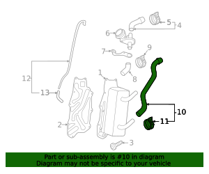 2020-2023 Porsche 911 Radiator Coolant Hose 0PB-121-049 | Porsche Marin