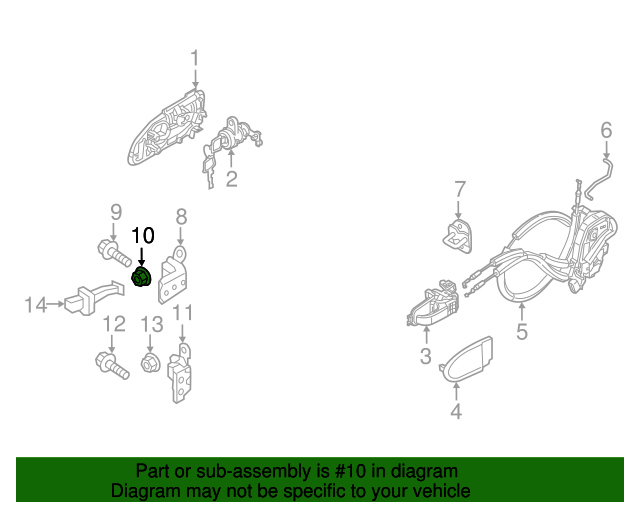 2015-2018 Chevrolet City Express Upper Hinge Nut 19317796 ...