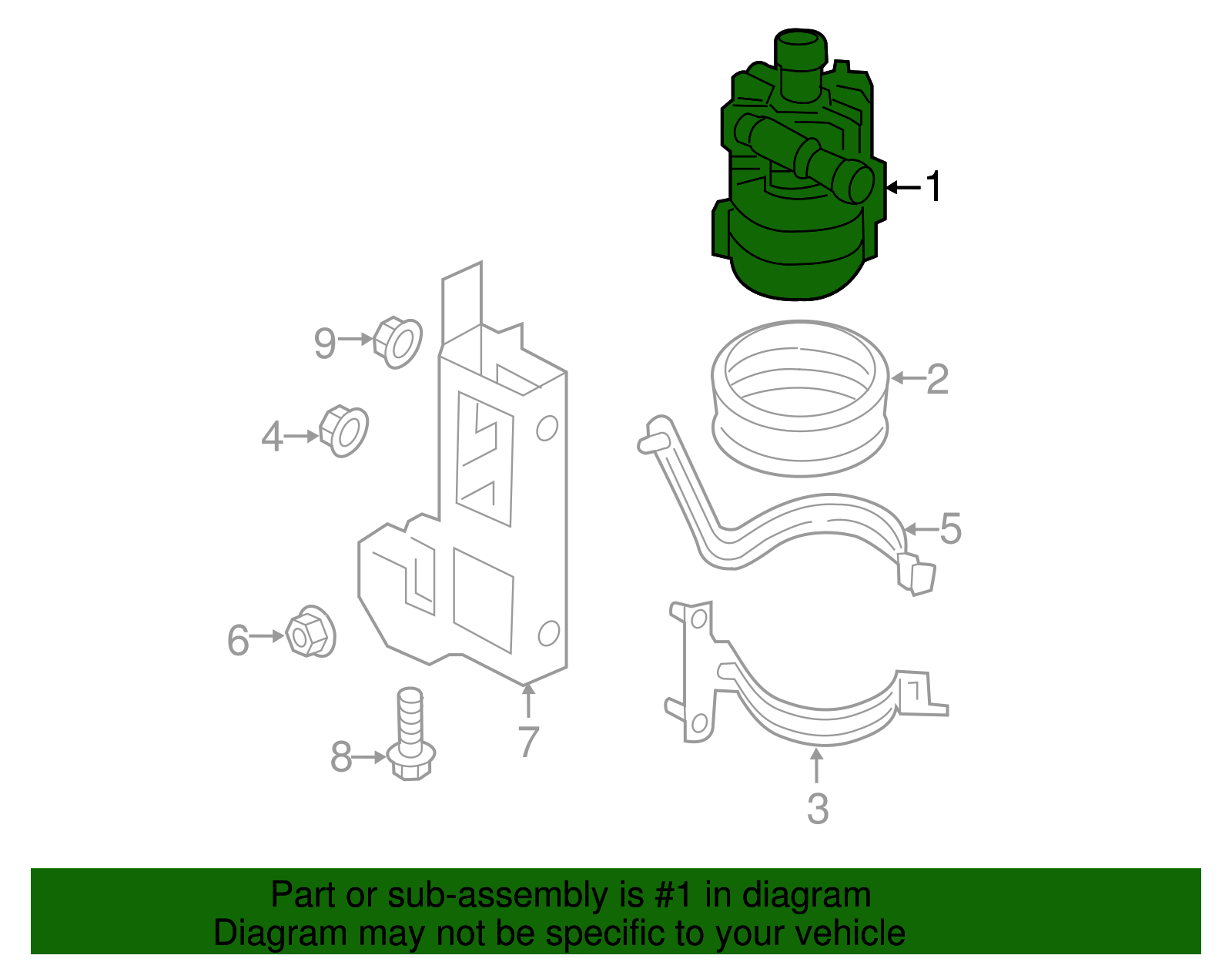 2013-2018 Audi Auxiliary Pump 8K0-965-569-A | OEM Parts Online