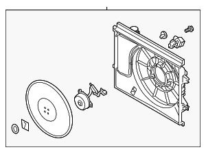 25380-2K600 - Fan Assembly 2012-2013 Kia Soul | Kia.Parts Store