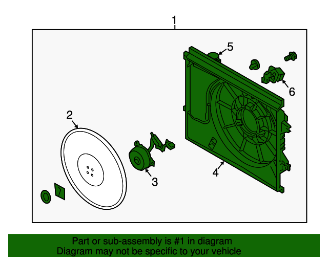 25380-2K600 - Fan Assembly 2012-2013 Kia Soul | Kia.Parts Store