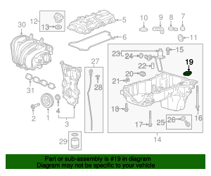 2013-2022 GM Oil Pan Gasket 12647329 GM | GMPartsDirect.com