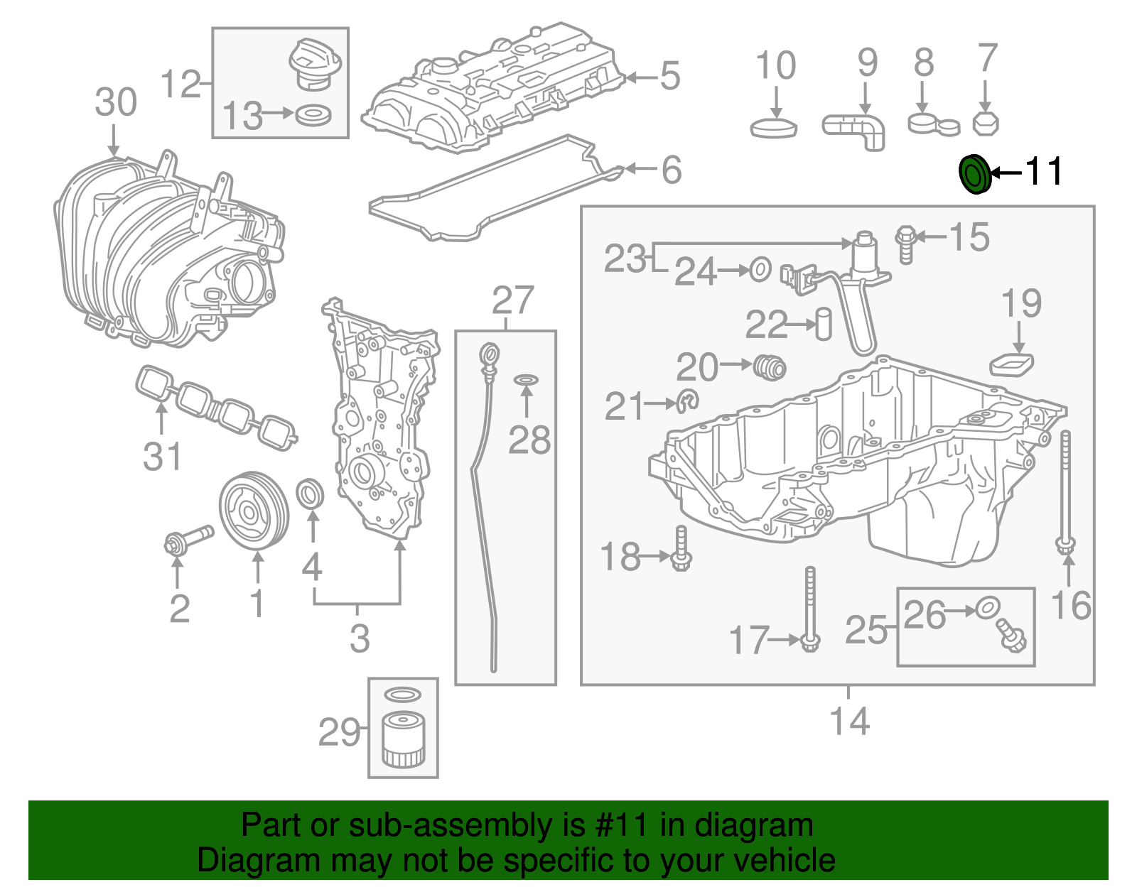 2015-2022 GM Vacuum Pump Seal 12668429 | Chevy OEM Parts
