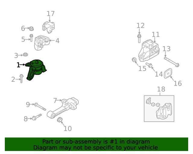 Genuine Front Mount for 2018-2021 Hyundai Tucson | Part# 21810-D3200 ...