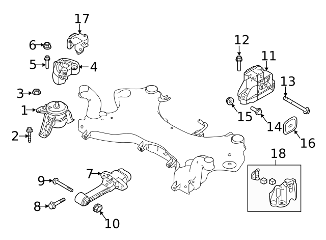 2018-2020 Hyundai Tucson Front Mount 21810-D3200 | OEM Parts Online