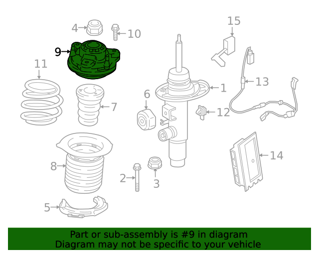 31-30-6-892-572 - Strut Mount - 2020-2024 BMW | BMW Parts Exchange