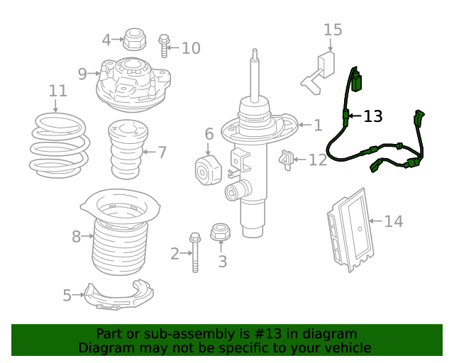 Genuine BMW 37-10-5-A25-F38 | Suspension Self-Leveling Wiring Harness ...
