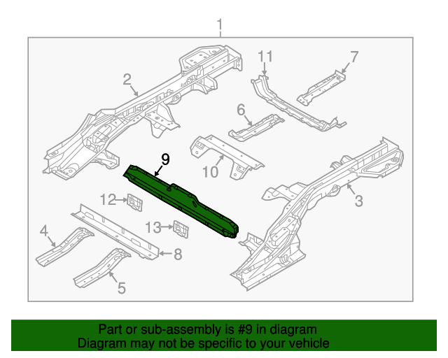 2017-2022 Hyundai Ioniq Front Cross-Member 65522-G2000 | Conicelli Hyundai