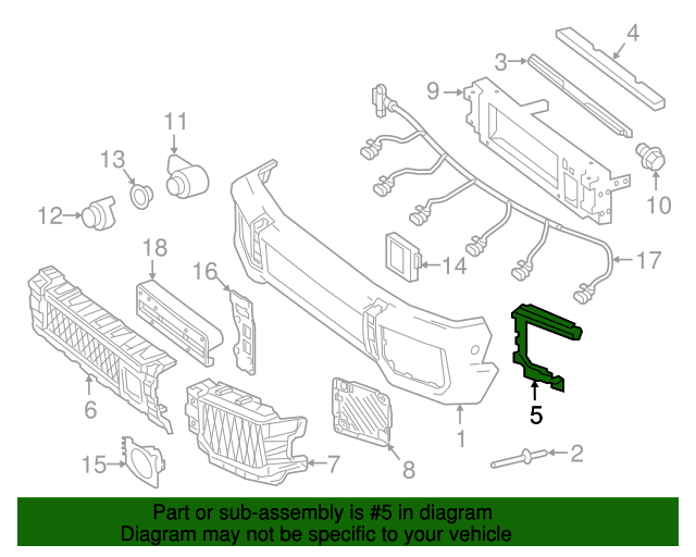 2016-2018 Mercedes-Benz G 550 Energy Absorber 463-885-07-00 | MB OEM Parts