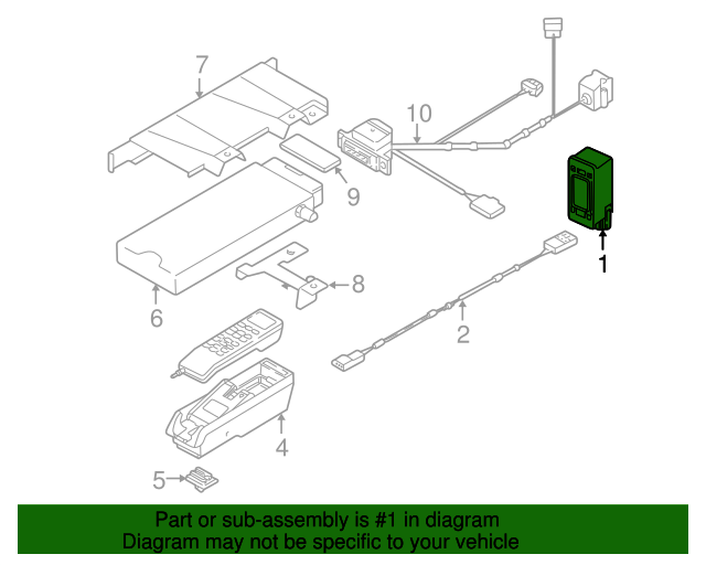 84-31-8-380-338 - Microphone 1997-1998 BMW | Genuine BMW Parts