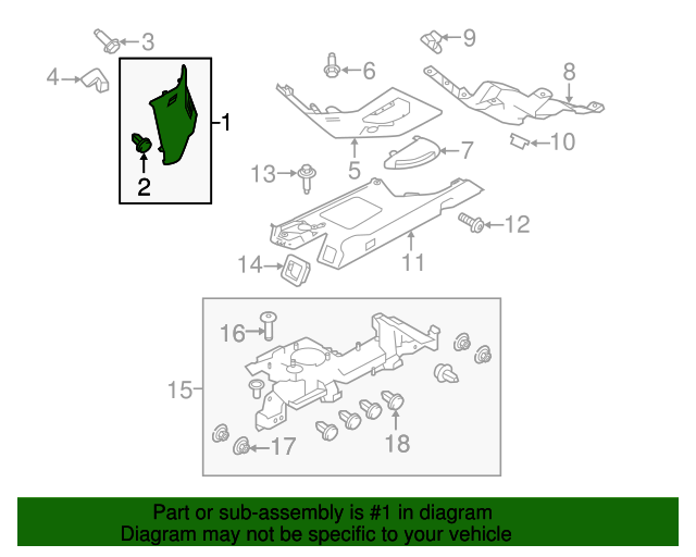 Genuine OEM Upper Pillar Trim Part# LR043439 Fits 2014-2022 Land Rover ...