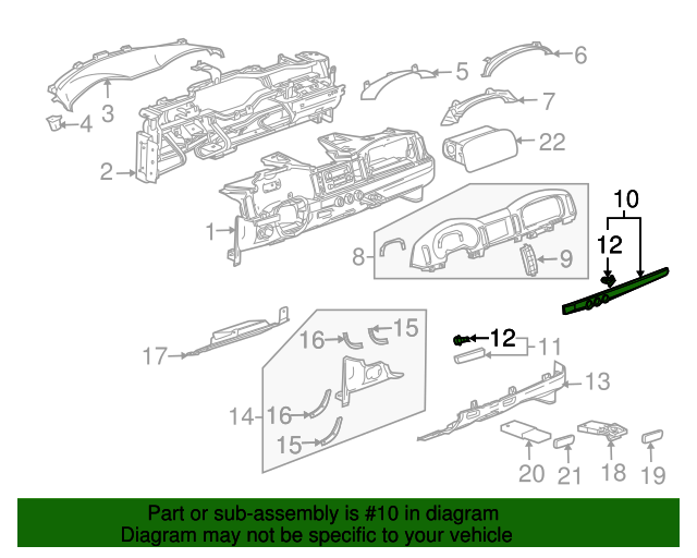 2003-2006 Chevrolet SSR Panel 15783139 GM | GMPartsDirect.com