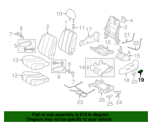 72526-28110-B2 - Recline Handle - 2015-2020 Toyota Sienna | Toyota ...