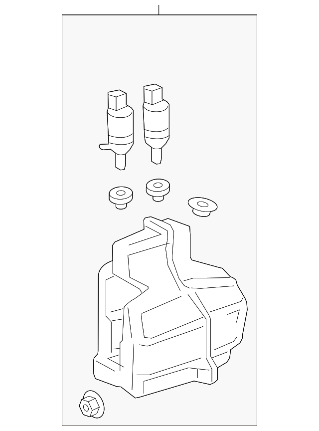 2017-2021 Chevrolet Bolt EV Windshield Washer Solvent Container ...