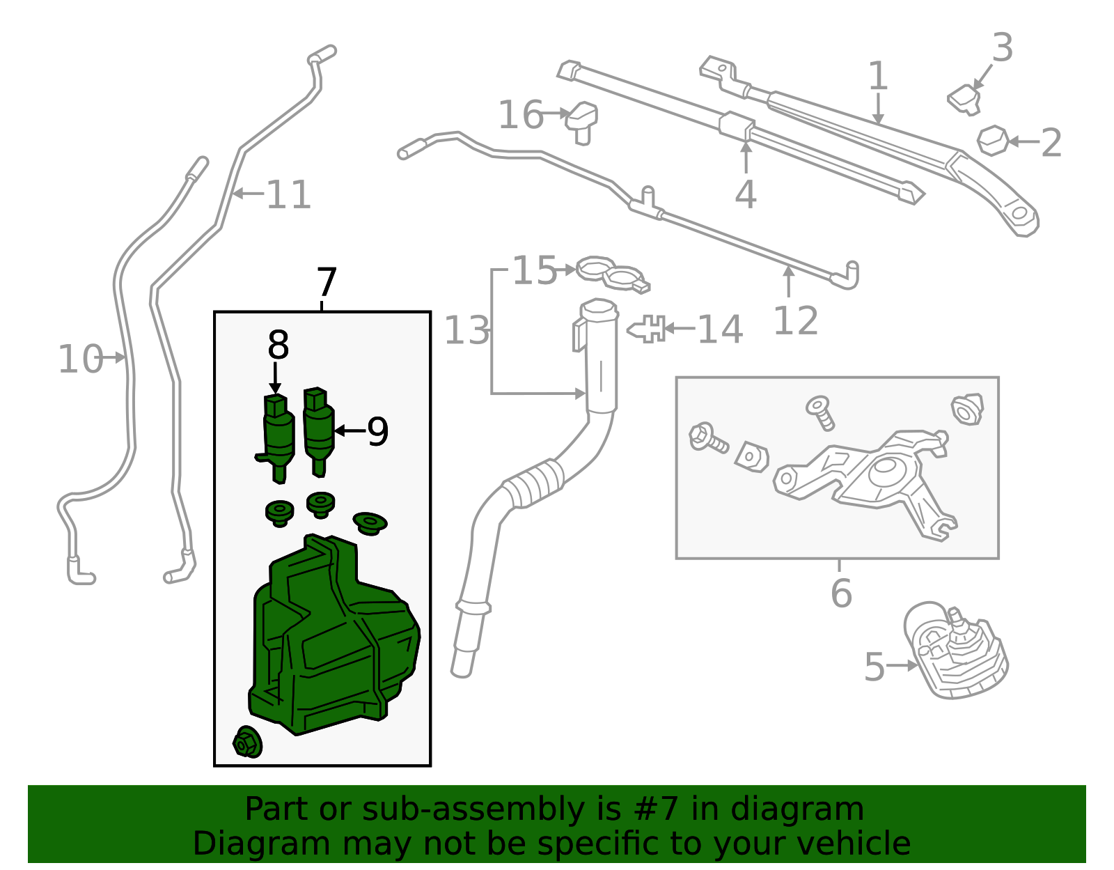 2022-2023 Chevrolet Bolt EV Windshield Washer Solvent Container ...