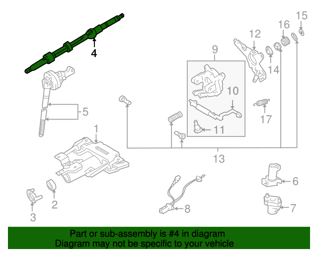 45210-0C030 - Intermediate Shaft 2003-2007 Toyota | Group 1 Auto Parts