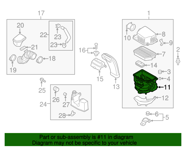 2014-2015 Hyundai Tucson Lower Housing 28112-2S100 | OEM Parts Online