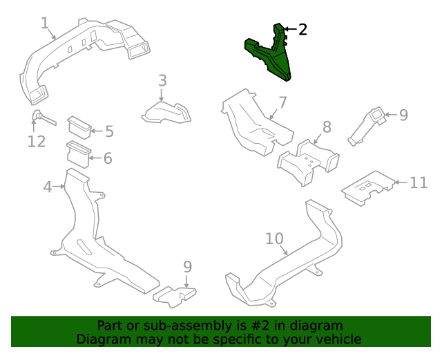 Genuine BMW 64-22-9-399-362 | Air Outlet Duct | FREE Shipping on Most ...