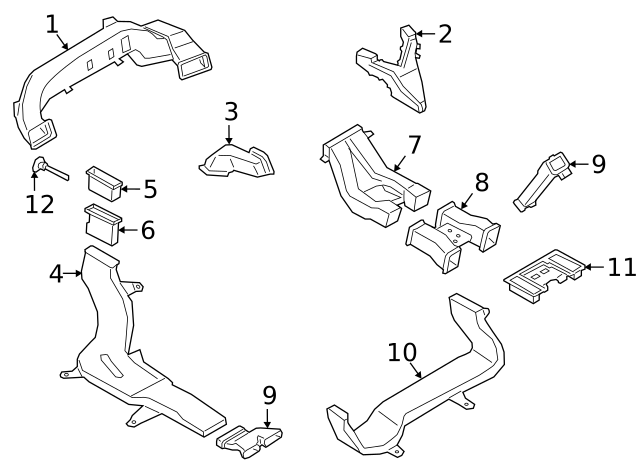 Genuine BMW 51-16-9-399-776 | Rear Duct | FREE Shipping on Most Orders ...