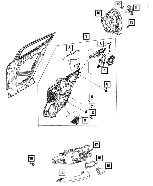 2023 Dodge Hornet Latch Presenter, Left 68612777AA | My Mopar Parts
