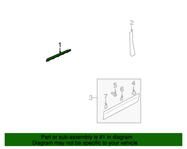 2003-2006 Kia Sorento Belt Weather-Strip - Driver's Side (LH) 82210 ...