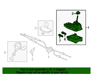 2011-2016 Buick Shifter Assembly 55486394 | QuirkParts