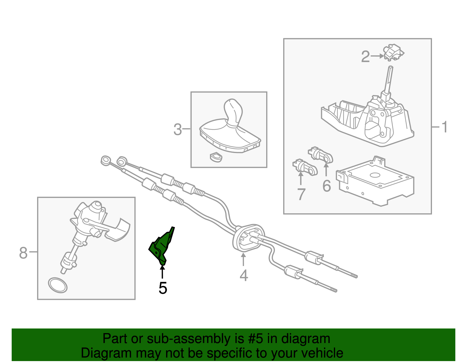 55588983 - Manual Transmission Selector and Shift Lever Cable Bracket ...