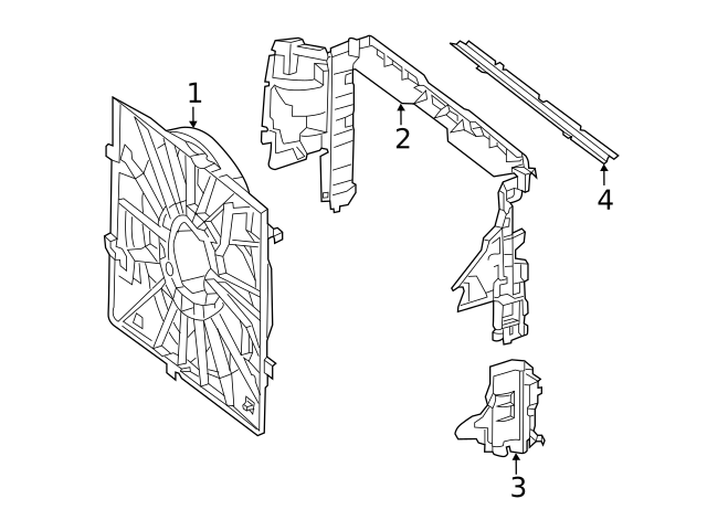 099-906-90-00 - Engine Cooling Fan Assembly 2015-2020 Mercedes-Benz ...