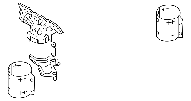 Genuine OEM Ford Part - Catalytic Converter With Integrated Exhaust ...