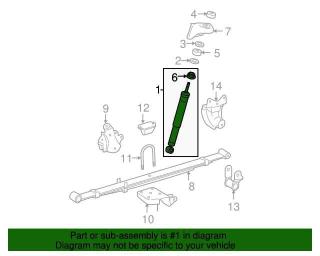 48540-09530 - Shock Absorber - 2005-2015 Toyota Tacoma | Nucar Toyota ...