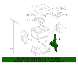 177-620-34-00 - Battery Tray Upper Bracket 2019-2023 Mercedes-Benz ...