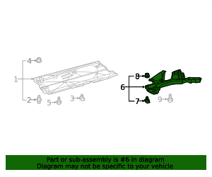 2019-2024 Toyota Corolla Floor Pan Splash Shield 58399-12080 | OEM ...