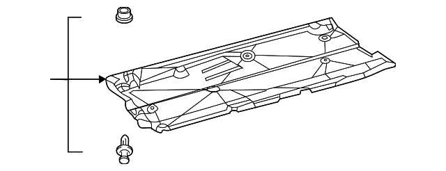 58166-12060 - Floor Pan Splash Shield - 2019-2023 Toyota Corolla | OEM ...