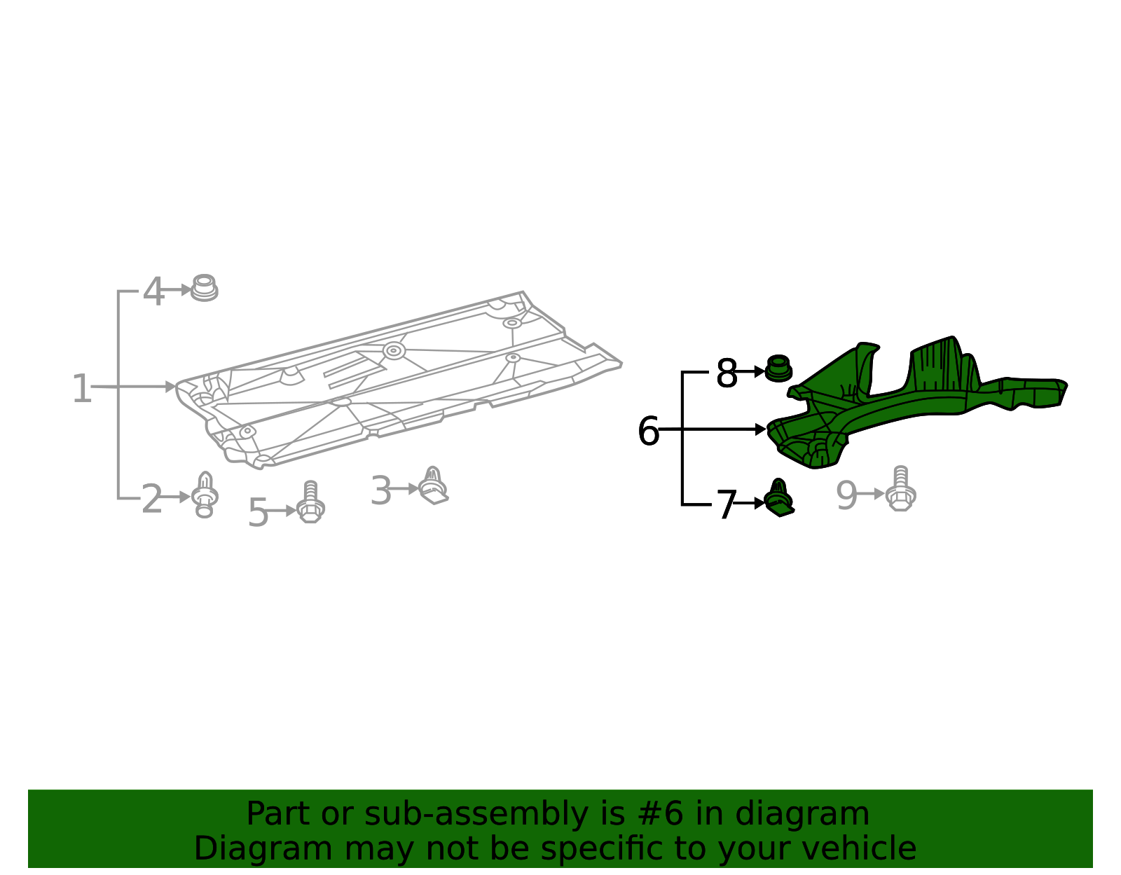 58398-12080 - 2019-2024 Toyota Corolla - Floor Pan Splash Shield ...