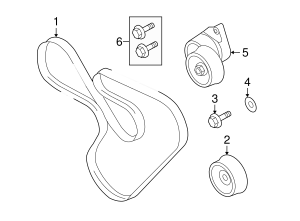 2008-2014 Subaru Serpentine Tensioner 23769AA010 | Subaru Parts For You