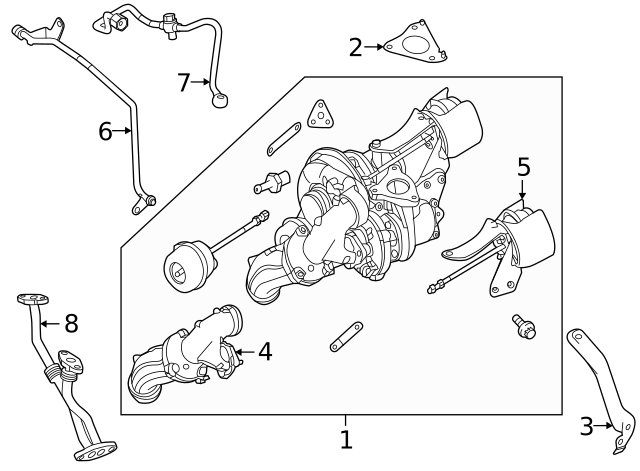 651-180-18-20 - Turbocharger Oil Line 2021-2022 Mercedes-Benz ...