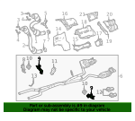 213-492-26-00 - Muffler & Pipe Bracket - 2018-2021 Mercedes-Benz ...