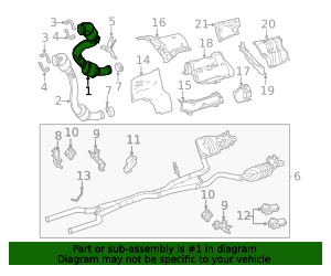 213-490-01-20-80 - Catalytic Converter 2018-2023 Mercedes-Benz ...