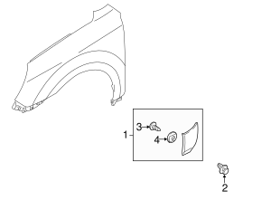 2000-2014 Subaru Rocker Molding Rivet 91085TA030 | OEM Parts Online