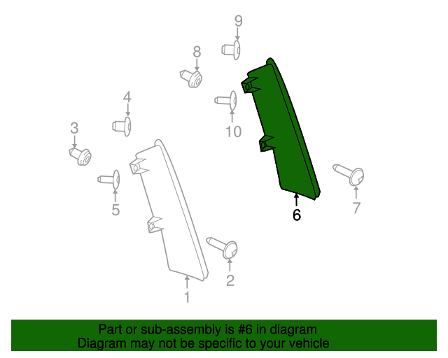 2014-2019 Ford Transit Connect Applique DT1Z-13476-B | AutoNationParts.com