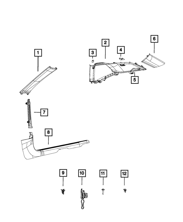 2015-2021 Dodge Challenger Cowl Side Trim Panel, Left 1ZA03DX9AD | My ...