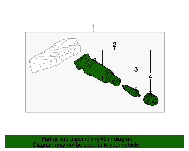 2014-2023 BMW Tire Pressure Monitoring System (TPMS) Sensor Valve ...