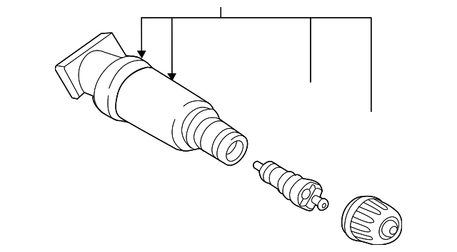 2014-2023 BMW Tire Pressure Monitoring System (TPMS) Sensor Valve ...