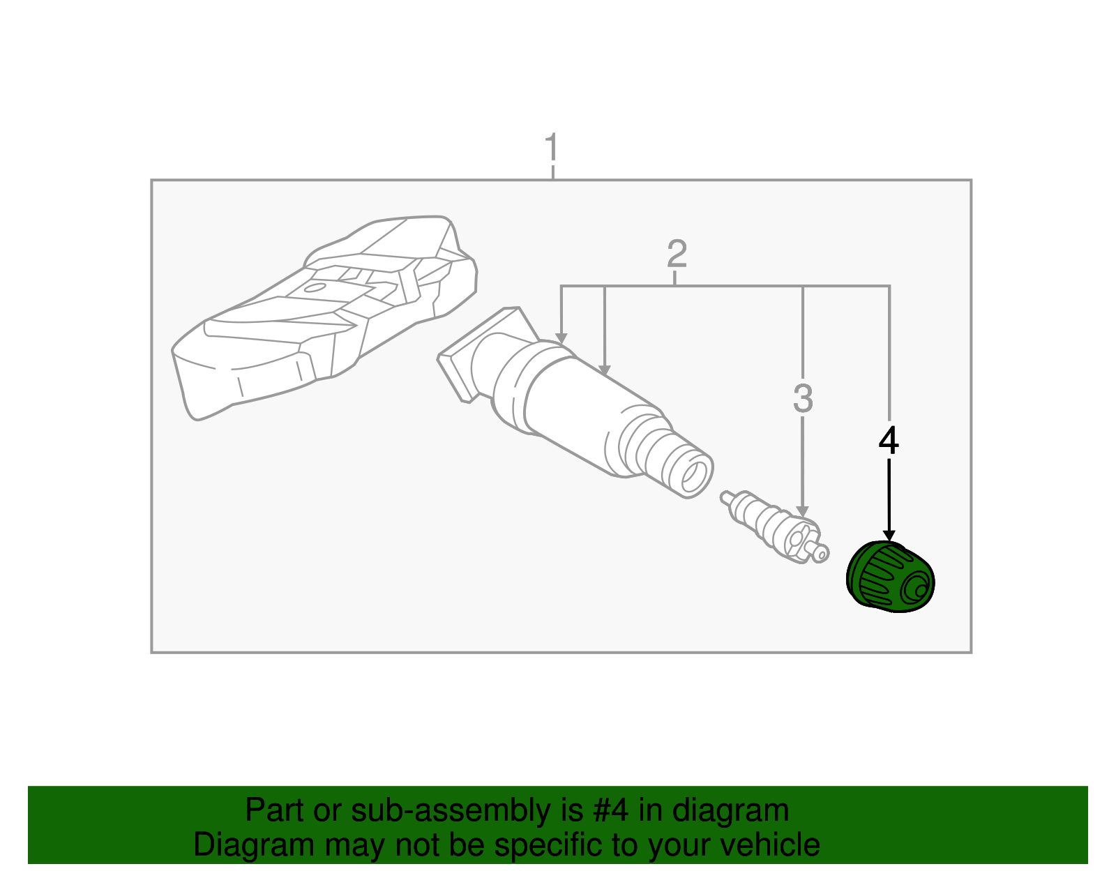 Genuine BMW 36-14-6-867-030 | Tire Pressure Monitoring System (TPMS ...