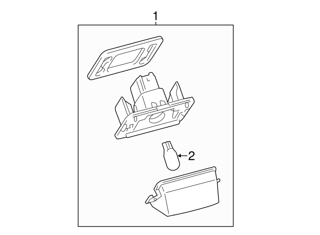 81270-06031 - License Lamp - 2012-2020 Toyota | Toyota Parts Delivered