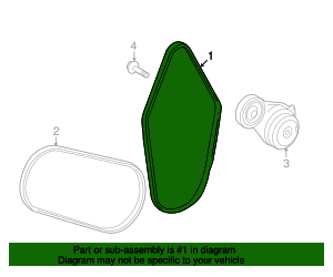 0019934496 - Serpentine Belt 2008-2015 Smart Fortwo | Mercedes-Benz USA ...