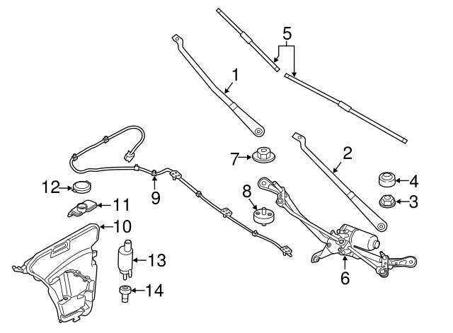 61-61-2-408-631 - Wiper Blade - 2016-2021 BMW | BMWPartsHub