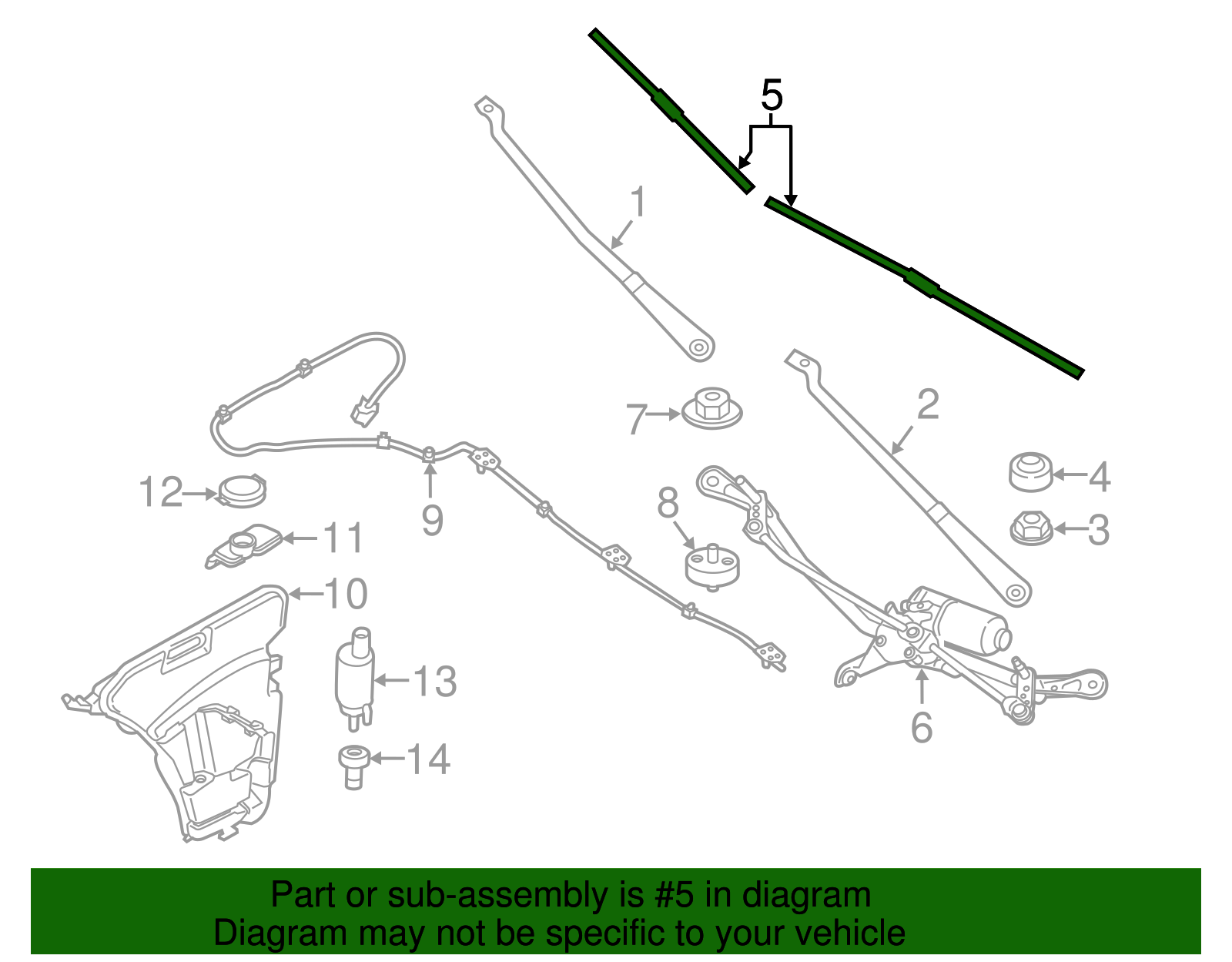 61612408631 - 2016-2024 BMW Wiper Blade Set (61-61-2-408-631) | BMW of ...