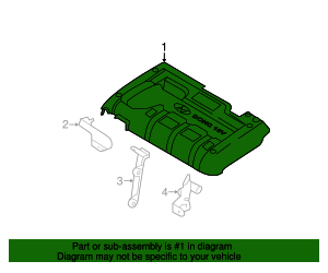 2005-2007 Kia Sportage Engine Cover 29240 23700 | QuirkParts